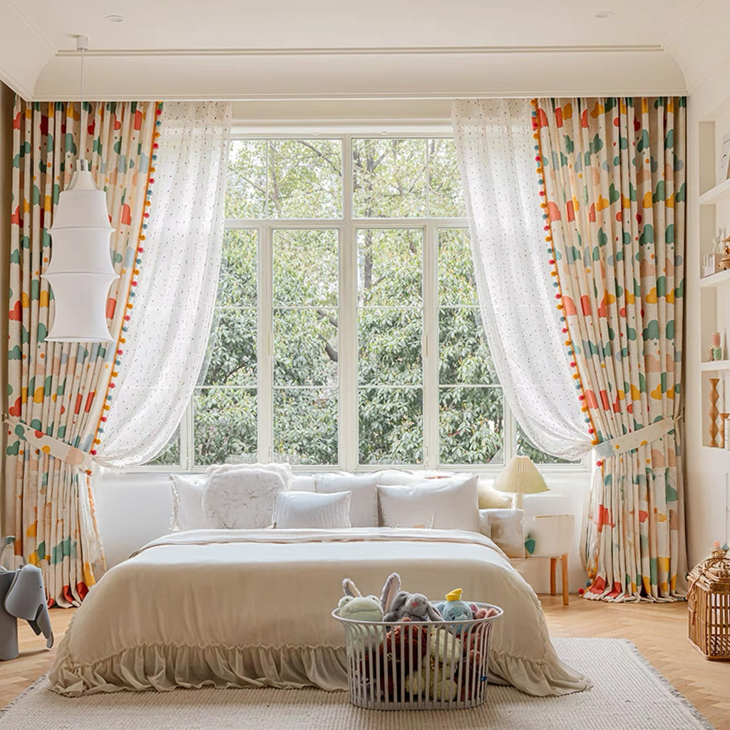 Playful Clouds Kids Curtain – Slashop AU