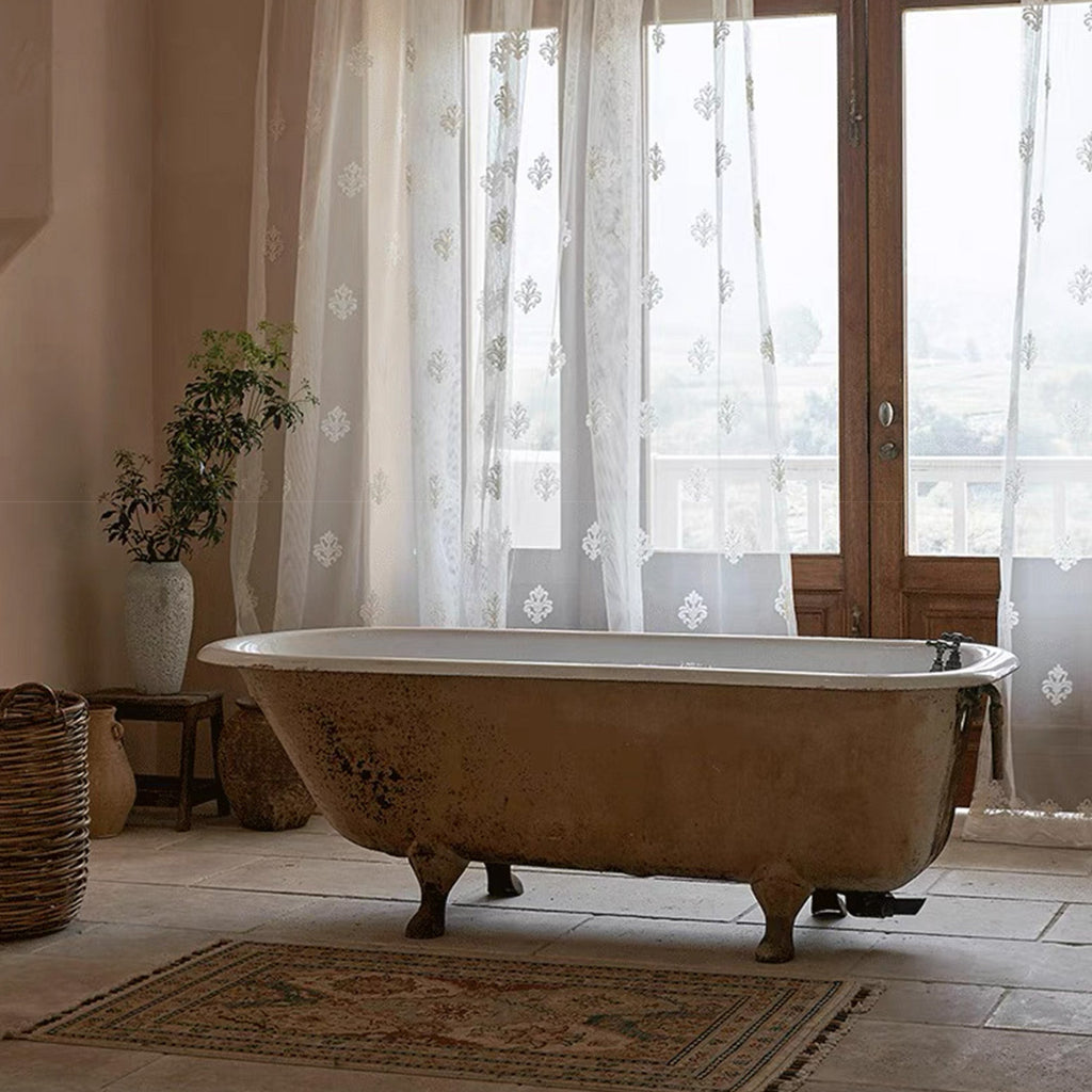 Vintage Embroidered Sheer Curtain – Slashop AU